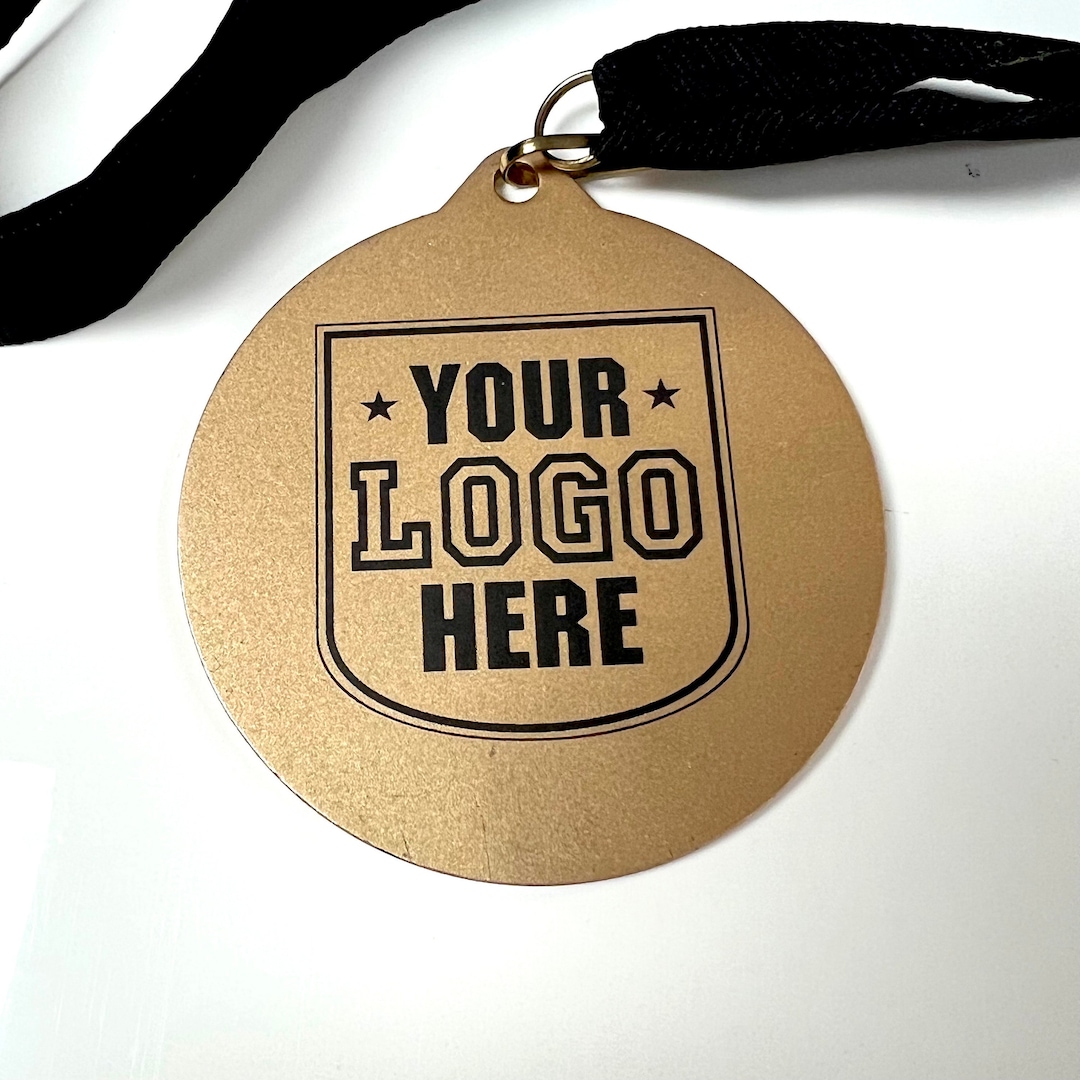Custom Double-sided Engraved Medallion With Logo | Free Engraving ...