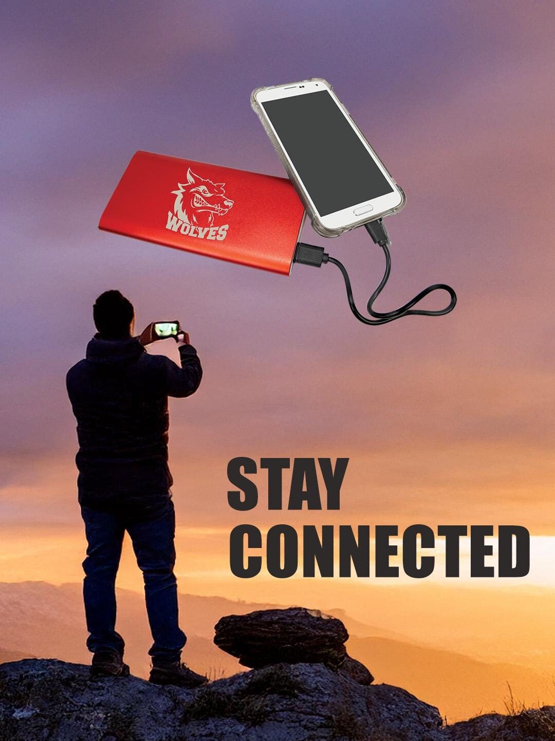 Custom Laser Engraved Power Bank & Wireless Anodized Aluminum Charger ...