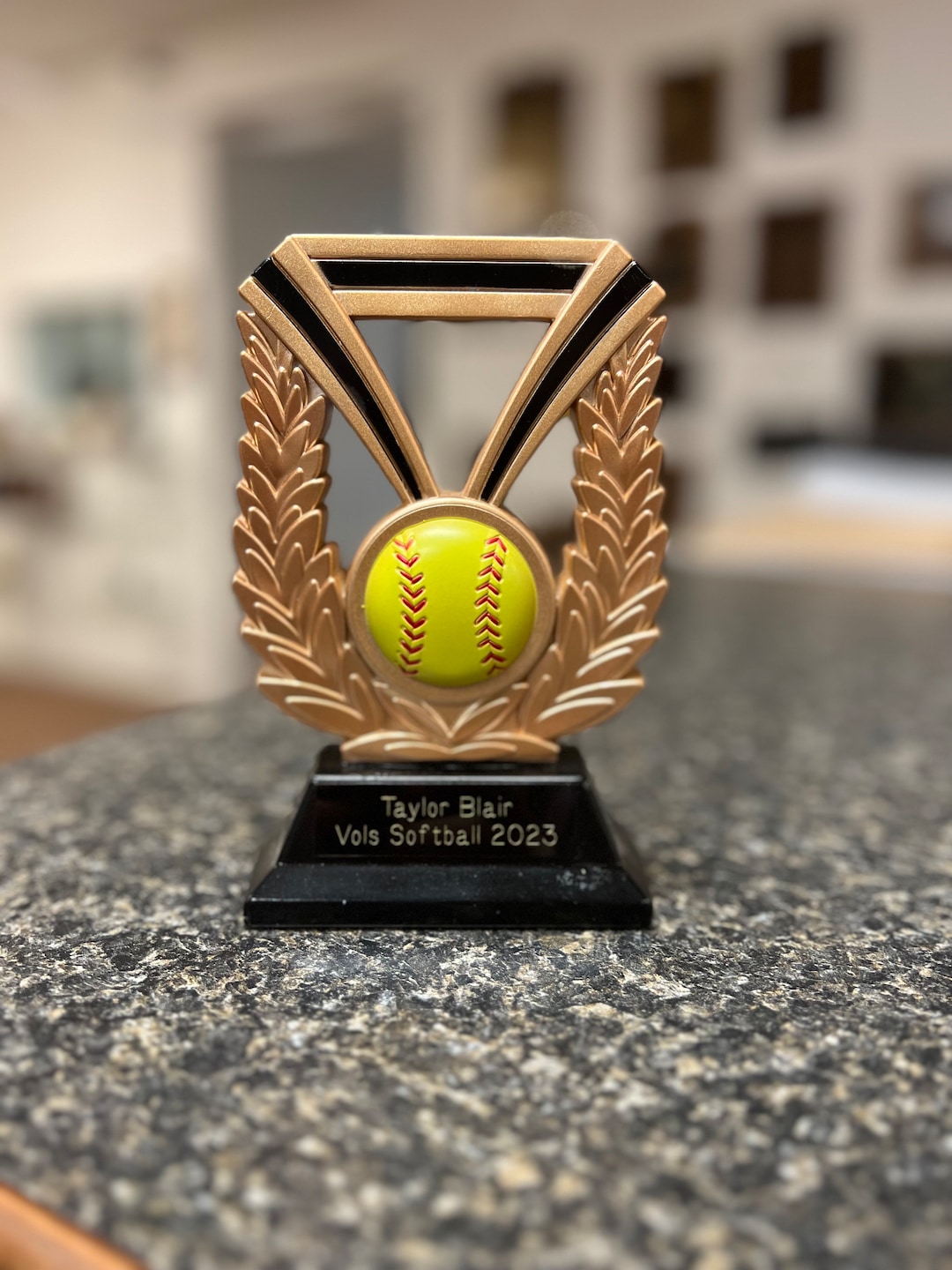 Softball Trophy Custom Award Youth Softball Personalized Softball ...