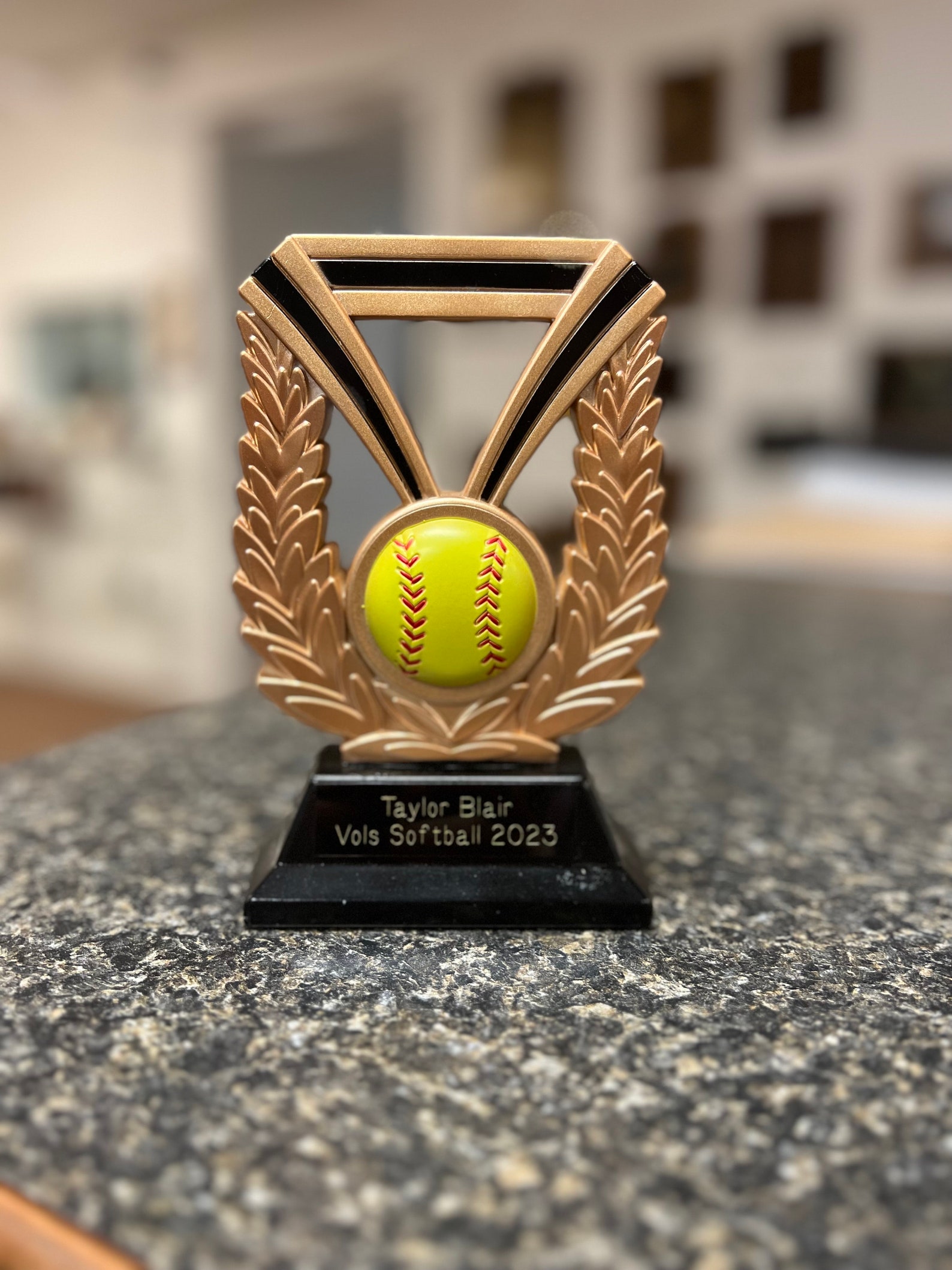 Softball Trophy Custom Award Youth Softball Personalized Softball ...