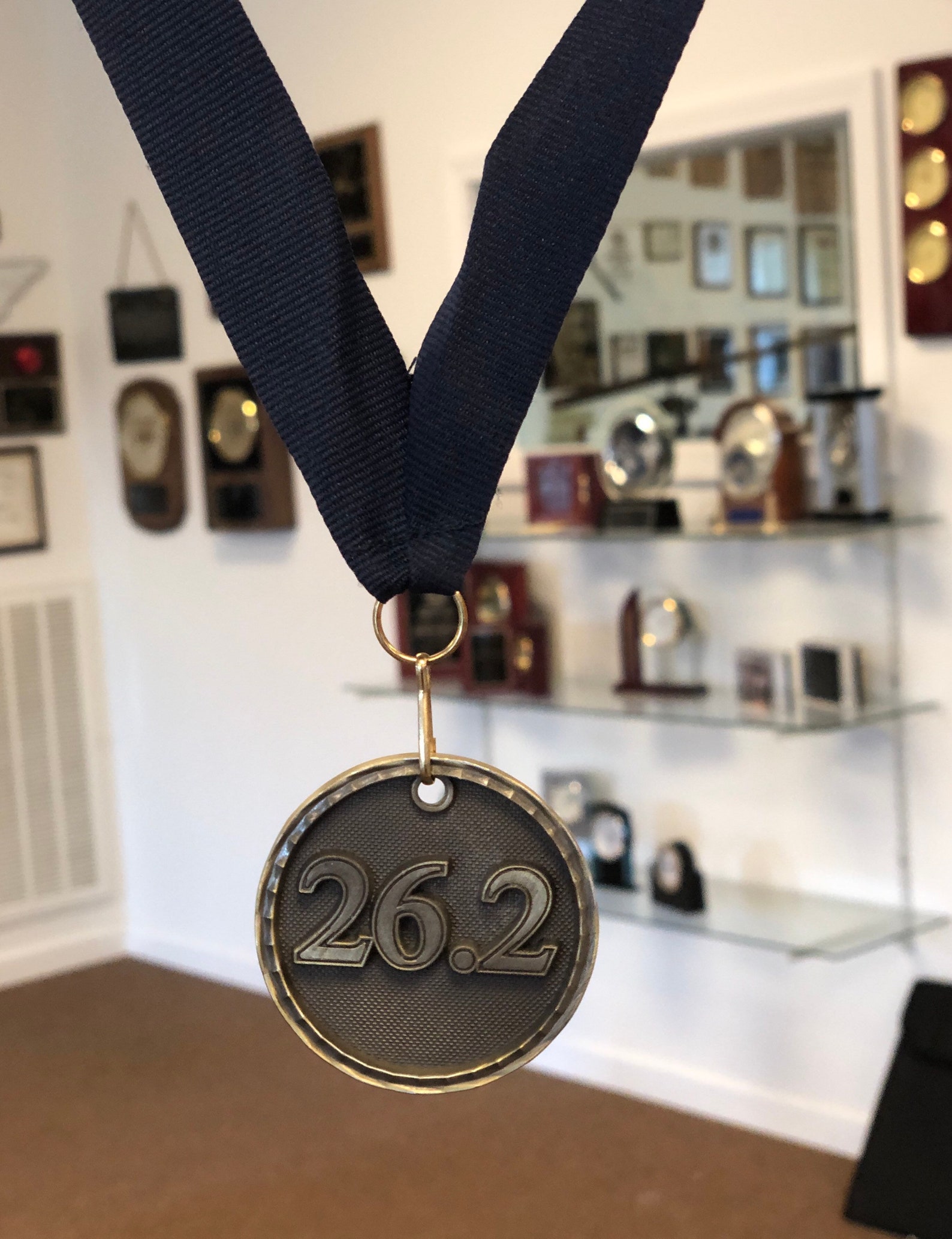 Race Medallion With Ribbon and Free Engraving Half Marathon - Etsy