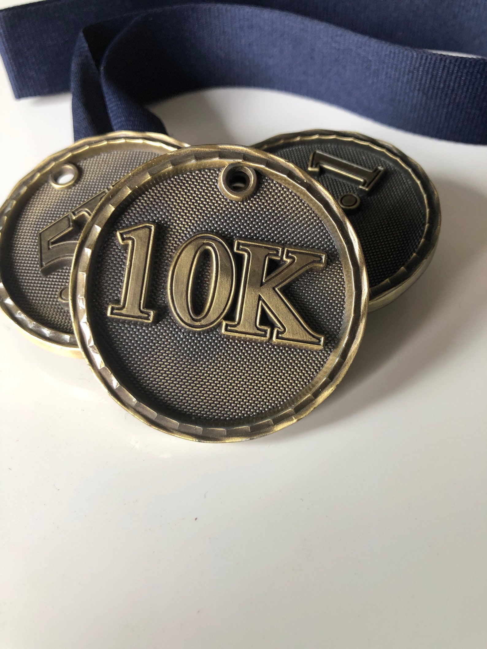 Race Medallion With Ribbon and Free Engraving Half Marathon - Etsy