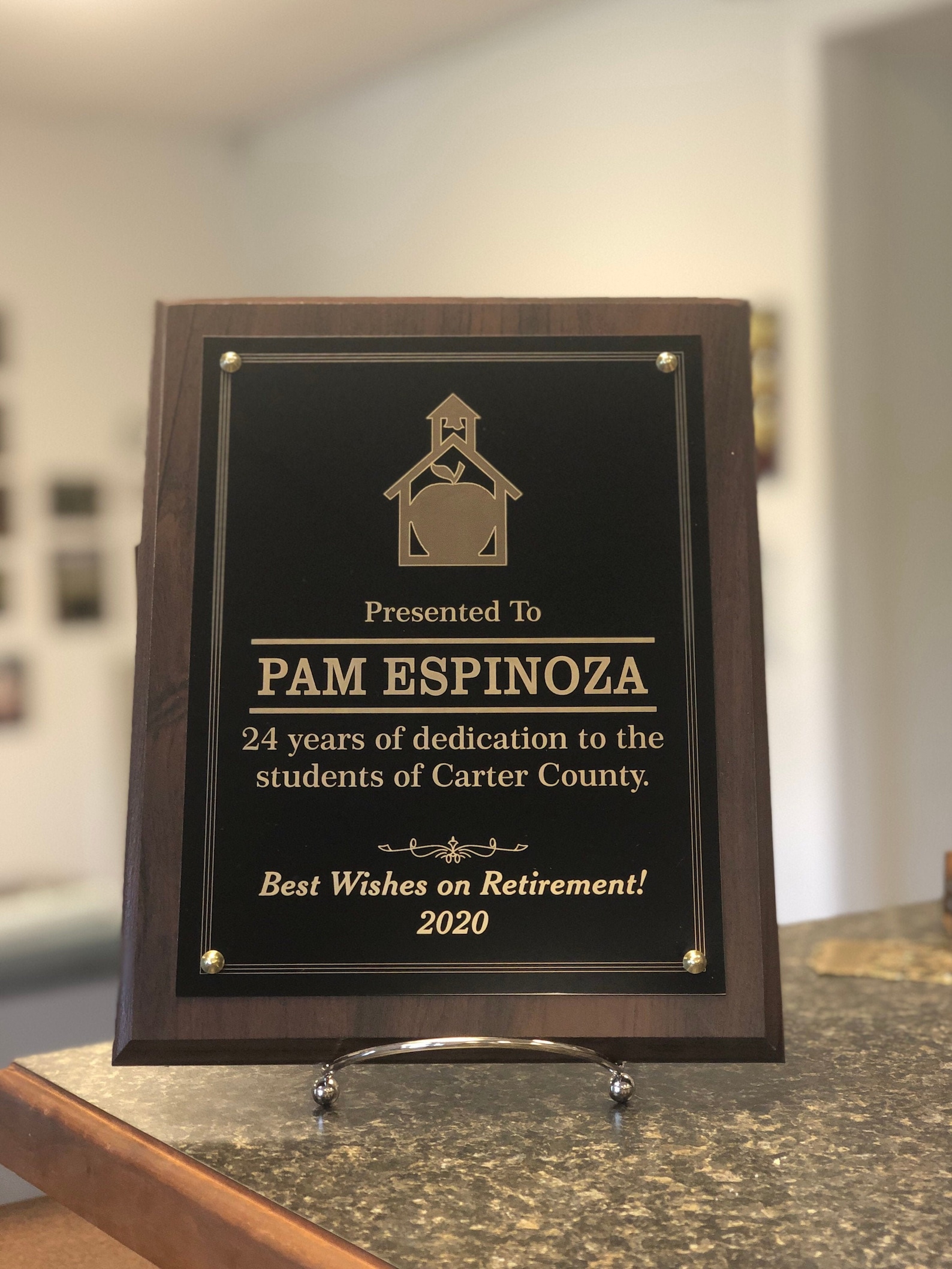 Teacher Plaque Retirement Recognition Award Teacher Thank - Etsy