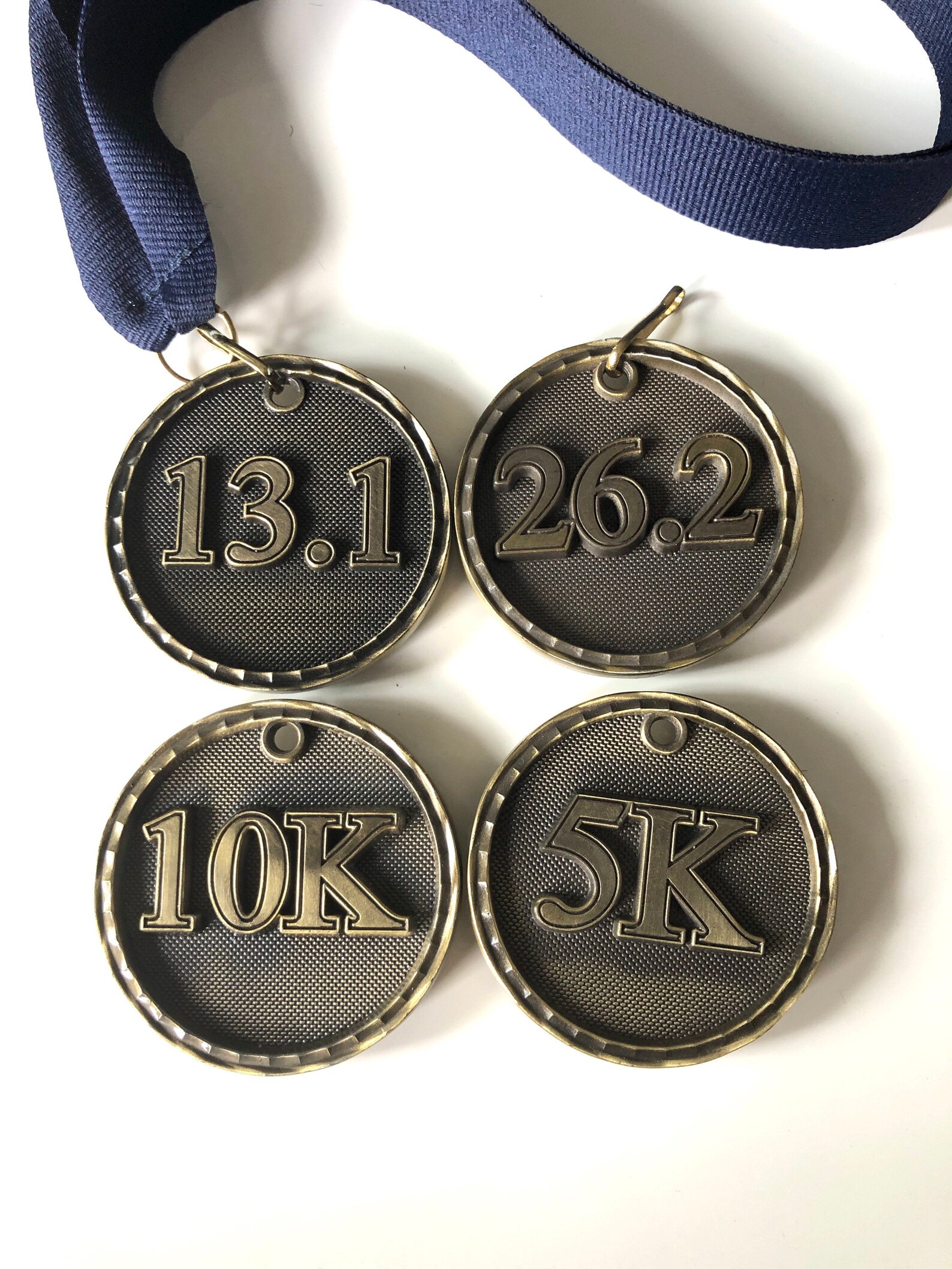 Race Medallion With Ribbon and Free Engraving Half Marathon - Etsy