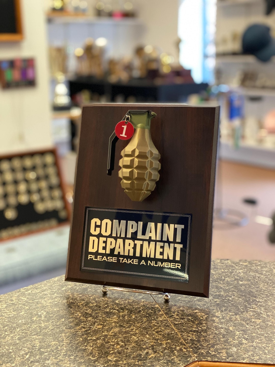 Gag Gift for the Office | Complaint Department Funny Co-worker Buddy ...