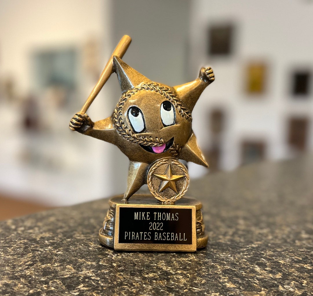 Baseball Softball Trophy | Little Star | Resin |custom Award | Youth ...
