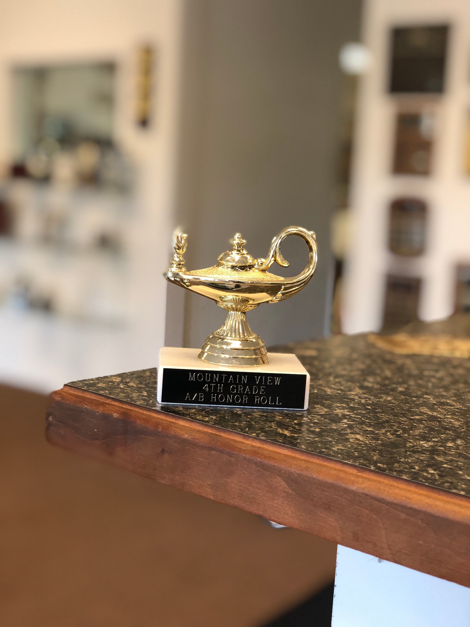 Lamp of Knowledge Trophy Achievement Award Learning | Etsy