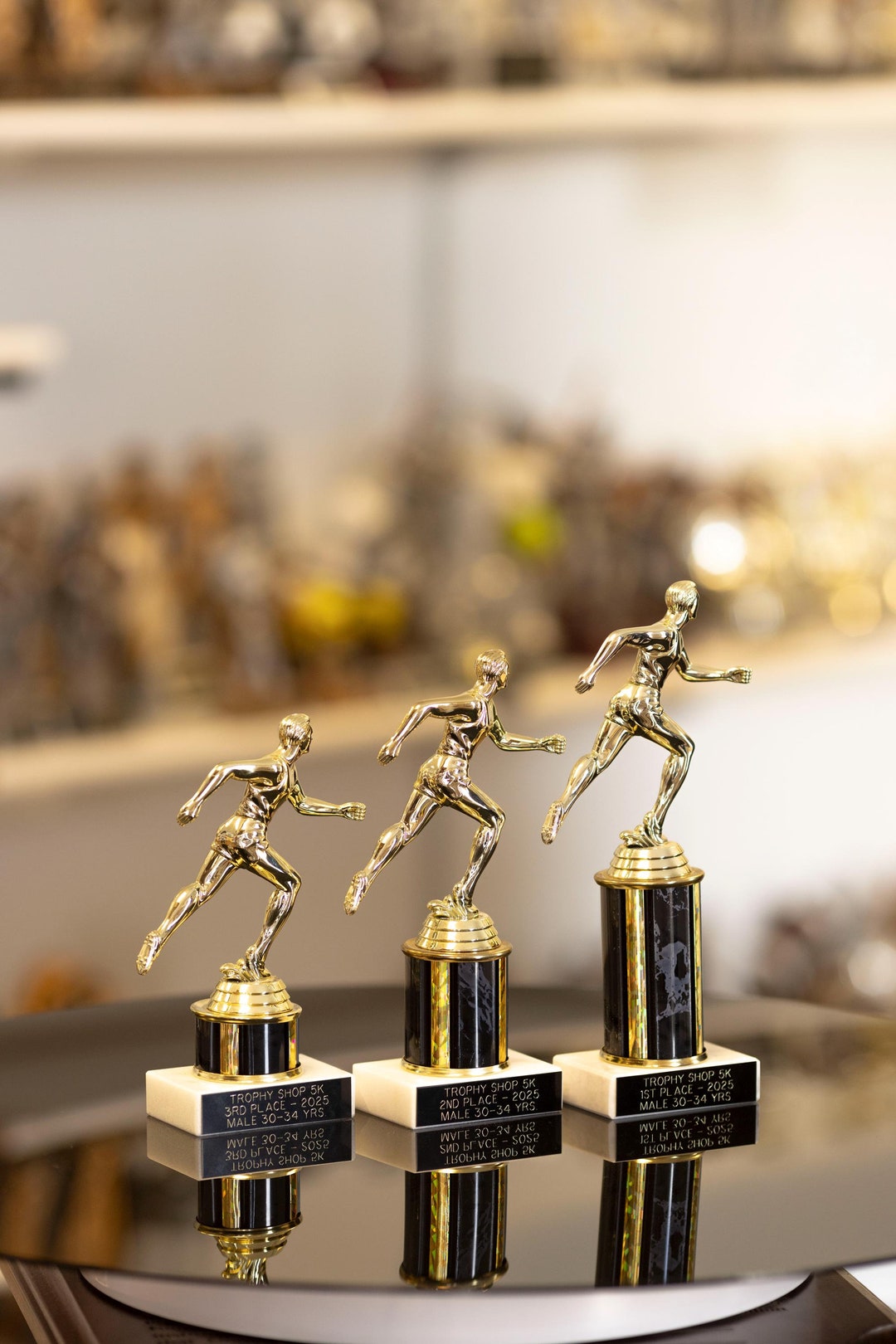 Running Trophy Boy/ Girl | Custom Road Race Award | Personalized Runner ...