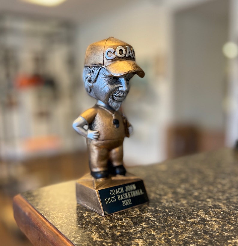 Coach Appreciation Gift male Coach Trophy Bobble Head - Etsy