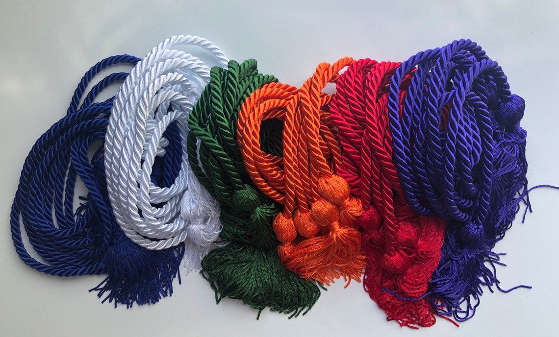 Graduation Honor Cord | (SET of 1 OR 2) | Honor Society Cord | White ...