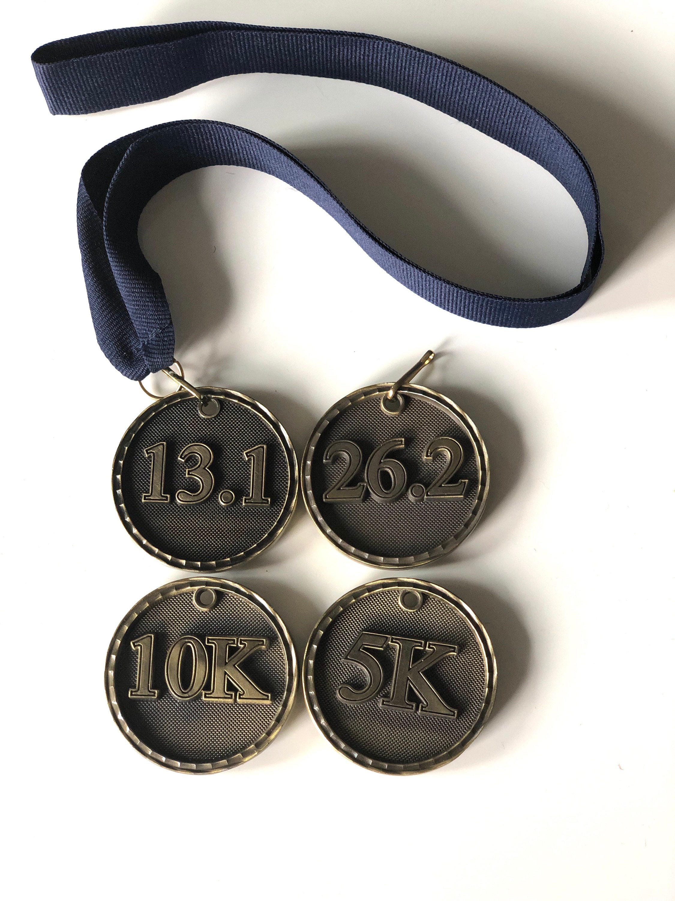 Race Medallion With Ribbon and Free Engraving | Half Marathon| Marathon ...