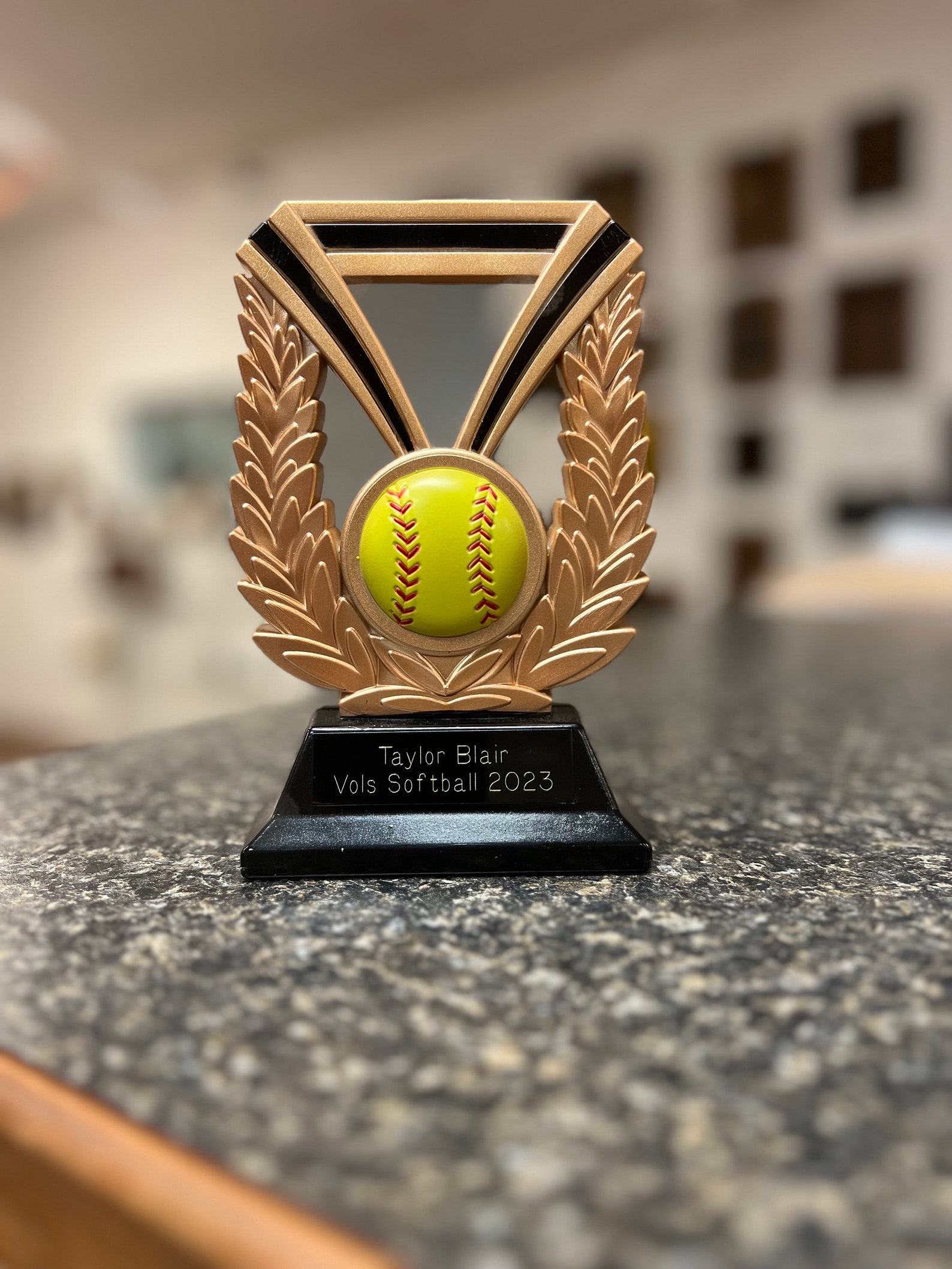 Softball Trophy Custom Award Youth Softball Personalized Softball ...