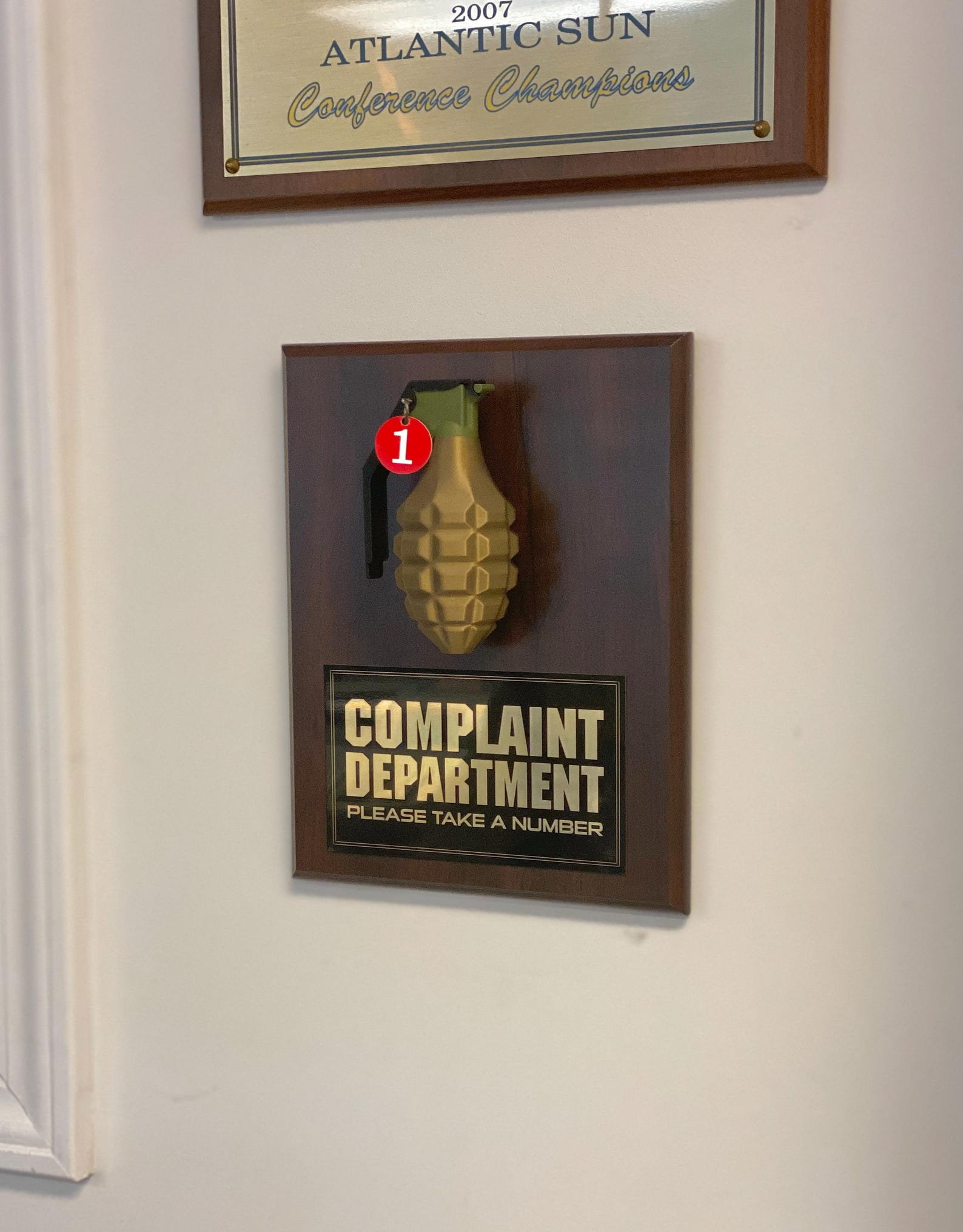 Gag Gift for the Office | Complaint Department Funny Co-worker Buddy ...