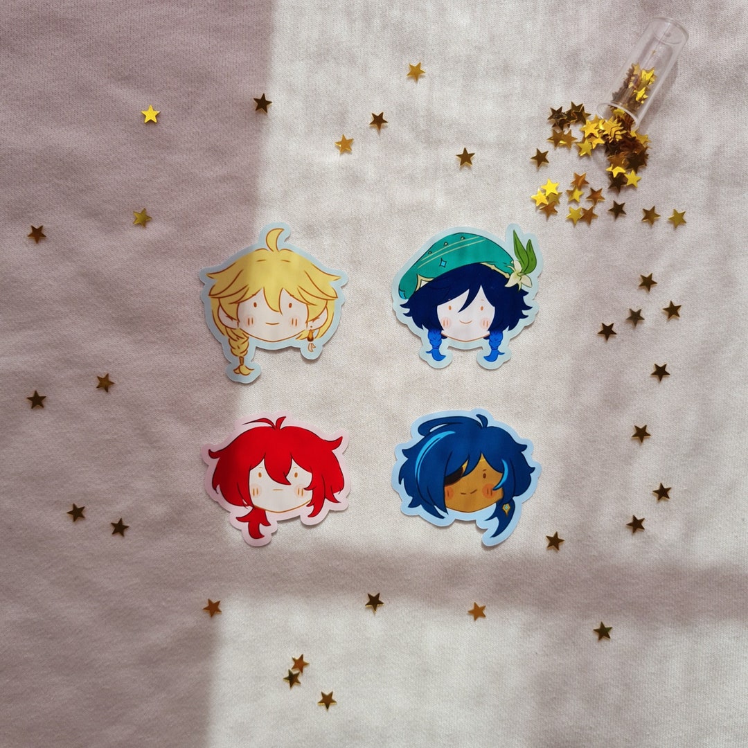 Genshin Pretty Boy Sticker Set | Genshin Character Sticker | Aether ...