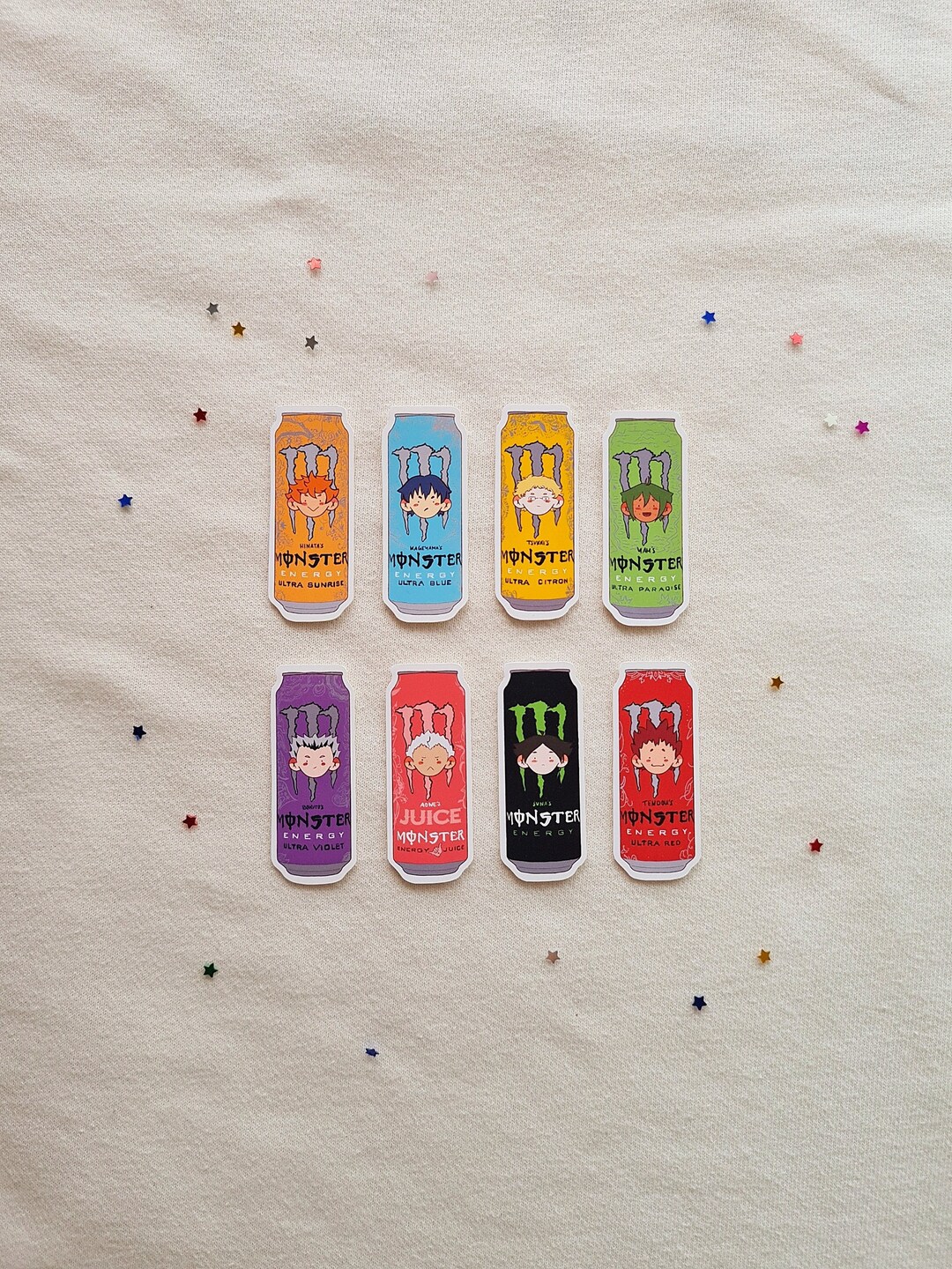 HQ Energy Drink Sticker Set HQ Stickers Anime Stickers Anime Sticker ...