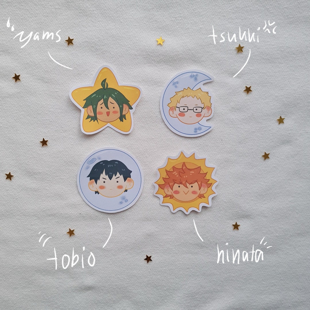 HQ Sticker Set | HQ!! Stickers | Tsukkiyama Stickers | Kagehina ...