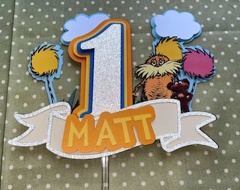 Lorax Cake Topper - Etsy