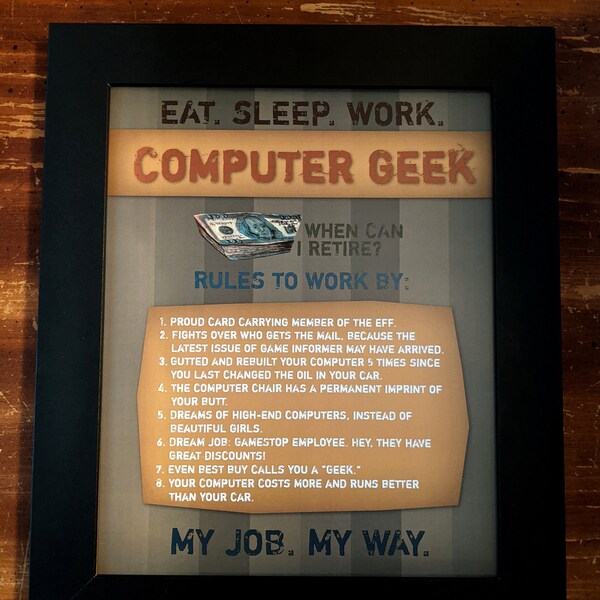 Computer Geek - Etsy