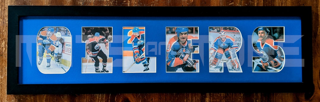 Edmonton OILERS Custom Cut Mat (with Option to Frame) - Etsy
