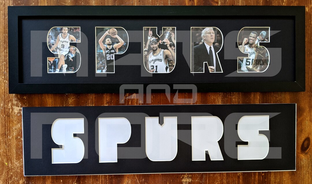 San Antonio SPURS Custom Cut Mat (with Option to Frame) - Etsy