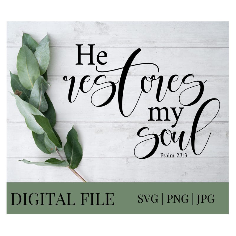 Psalm 23 Svg - Etsy