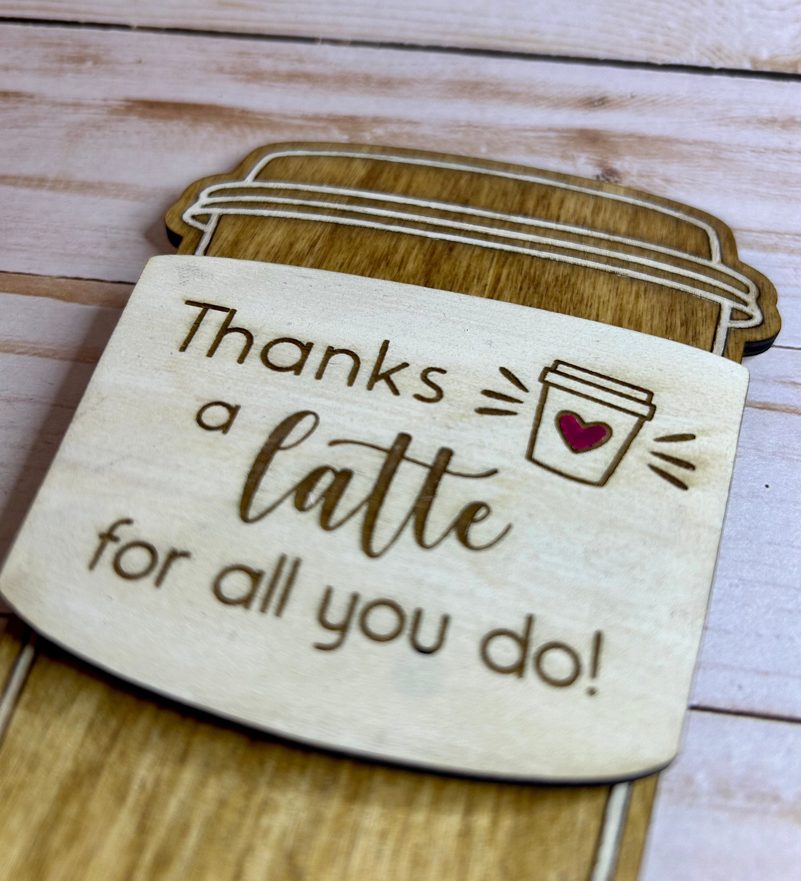 Teacher End of School Year Gift Thanks A Latte for All You - Etsy
