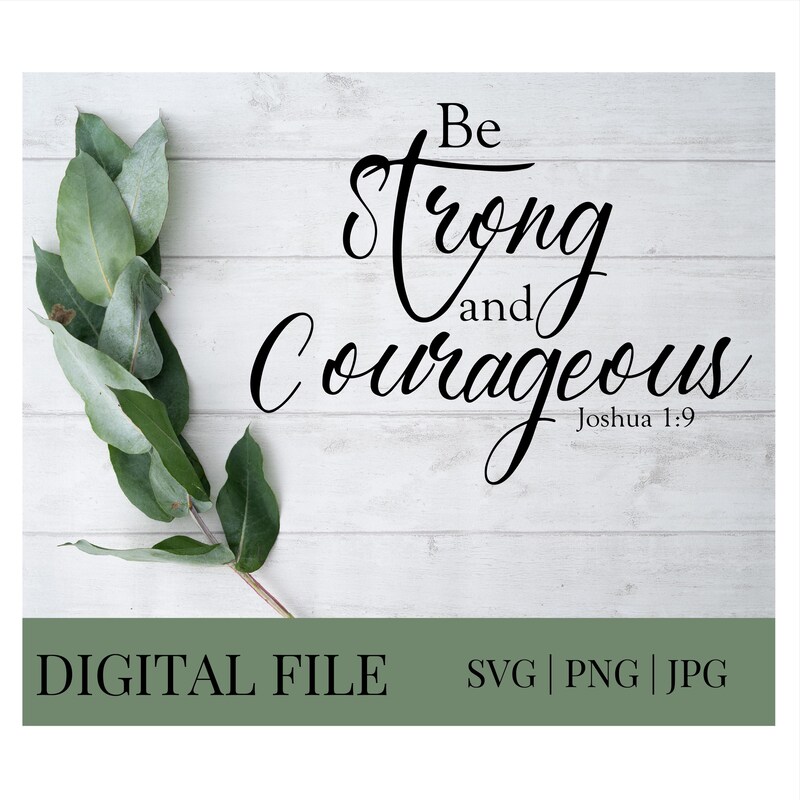Joshua 1 9 Svg - Etsy