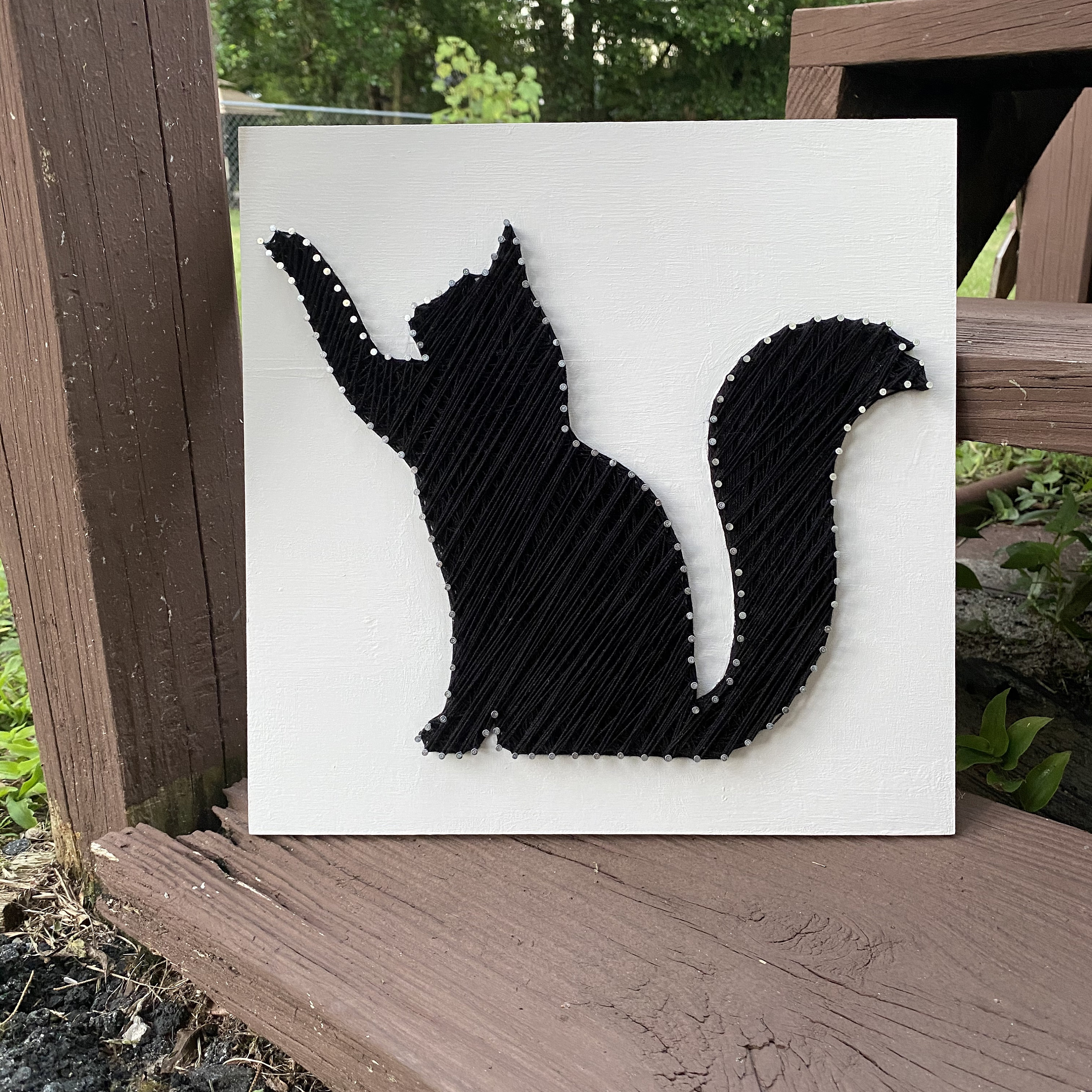 Black Cat String Art Wall Decor - Etsy