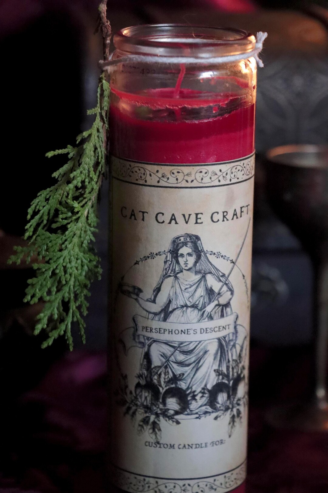 PERSEPHONE'S DESCENT - 7 Day Prayer Candle Deity Hellenism Worship ...