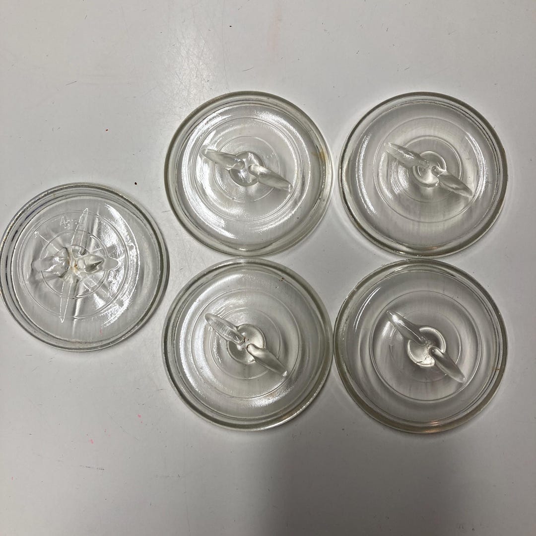 Clear Glass Canning Jar Lid for Regular, Standard Mouth Wire Bail Jars ...