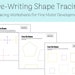 Prewriting Fine Motor Tracing Worksheets, Shape Tracing Sheet ...