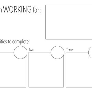 I Am Working for Chart, Behavior Modification Chart, Reward Chart ...
