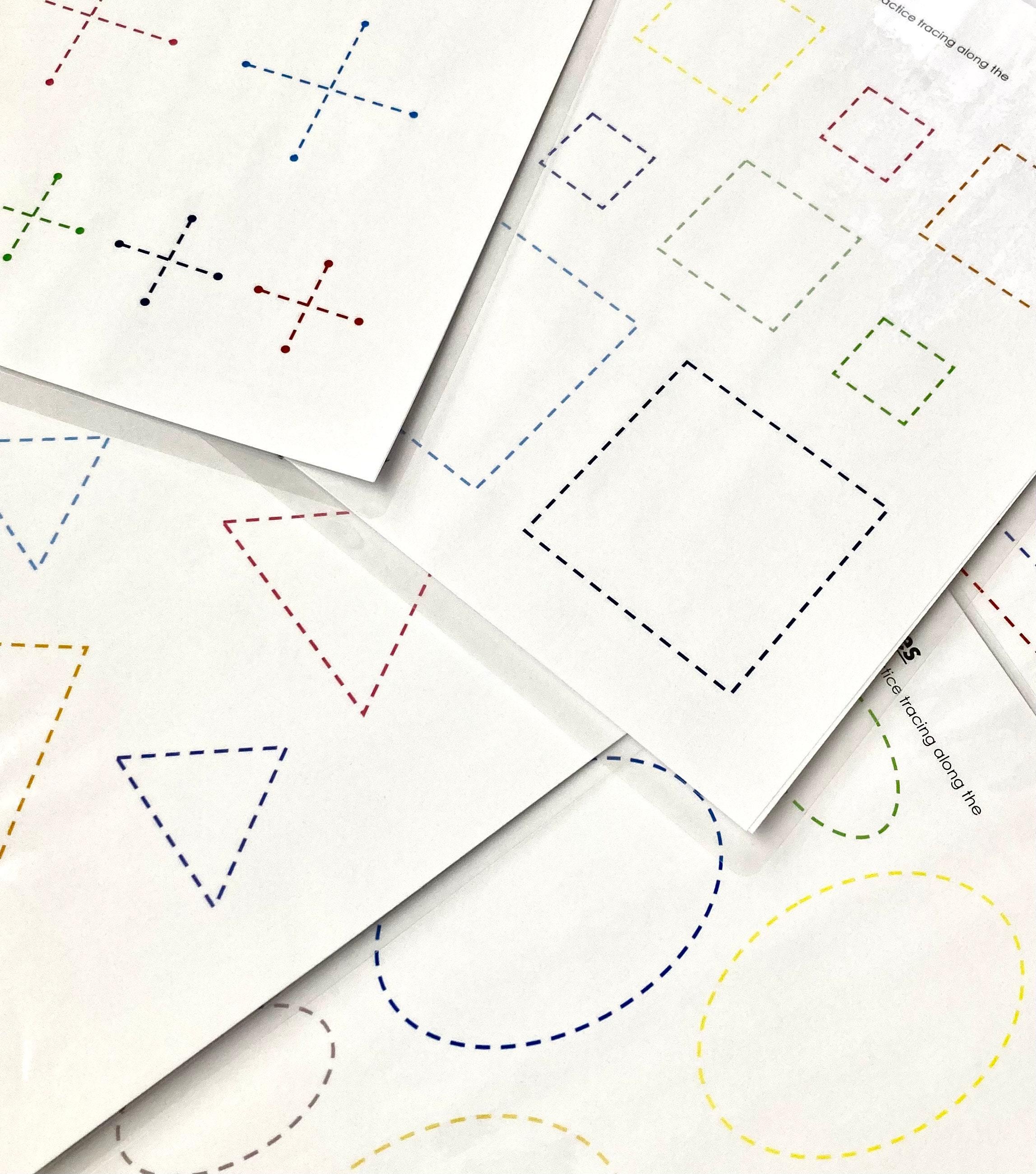 Prewriting Fine Motor Tracing Worksheets, Shape Tracing Sheet ...