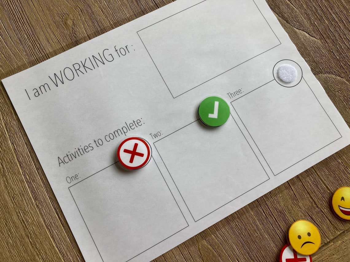 I Am Working for Chart, Behavior Modification Chart, Reward Chart ...