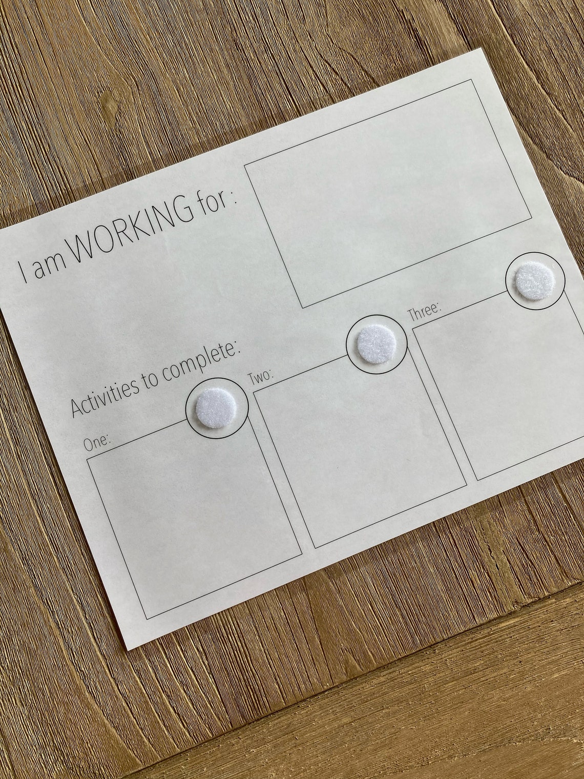 I Am Working for Chart, Behavior Modification Chart, Reward Chart ...