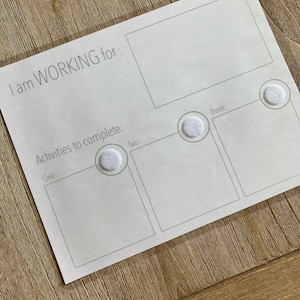 I Am Working for Chart, Behavior Modification Chart, Reward Chart ...