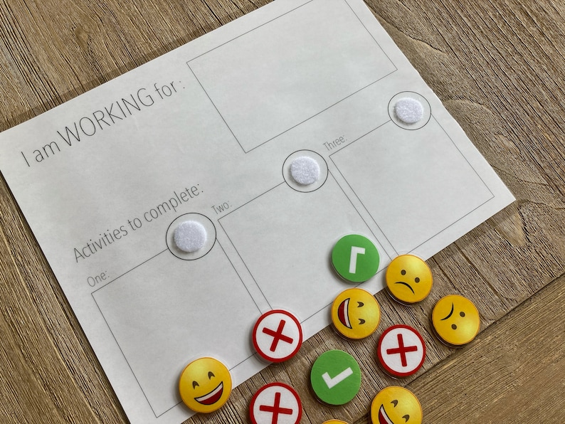 I Am Working for Chart, Behavior Modification Chart, Reward Chart ...