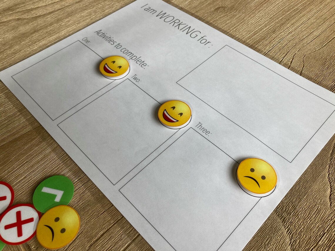 I Am Working for Chart, Behavior Modification Chart, Reward Chart ...