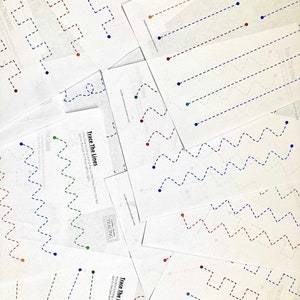 Prewriting Fine Motor Tracing Worksheets, Line Tracing Sheets ...