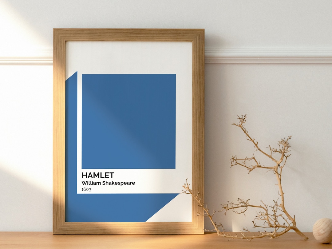 Hamlet Paint Chip Print | PRINTABLE William Shakespeare Color Palette ...