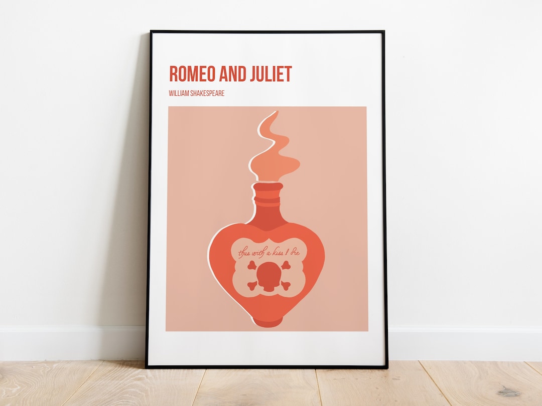 Romeo and Juliet Poison Poster | Graphic Shakespeare Decor | PRINTABLE ...