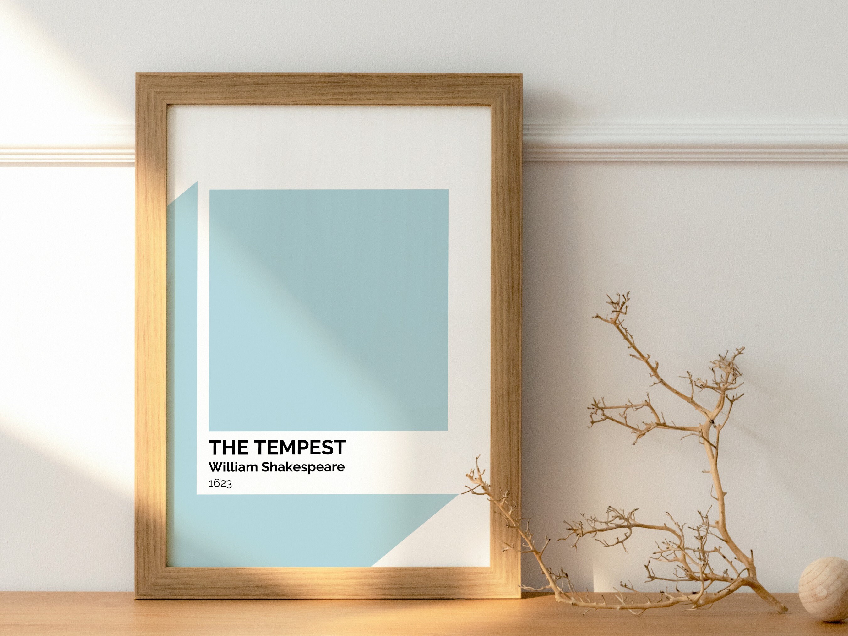 The Tempest Paint Chip Art | PRINTABLE William Shakespeare Color ...