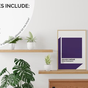 Julius Caesar Paint Chip Decor | PRINTABLE Shakespeare Color Palette ...