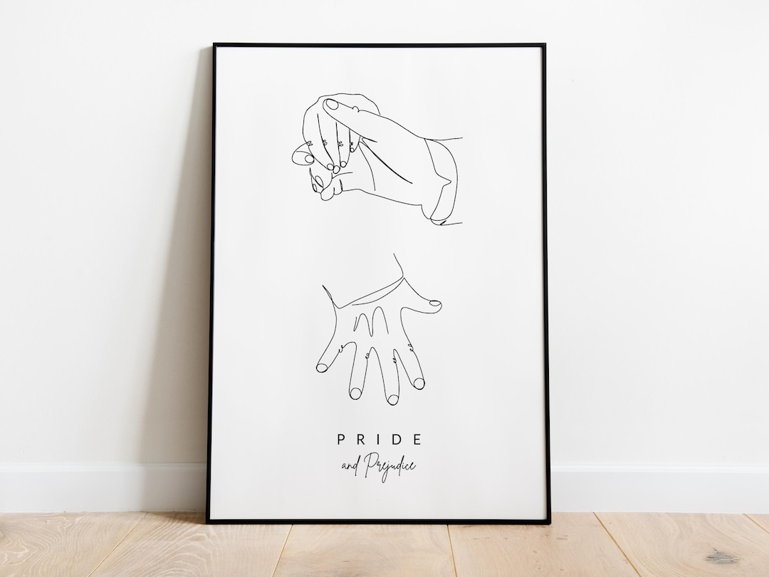 Pride and Prejudice Line Art | PRINTABLE Digital Download | Mr. Darcy’s ...