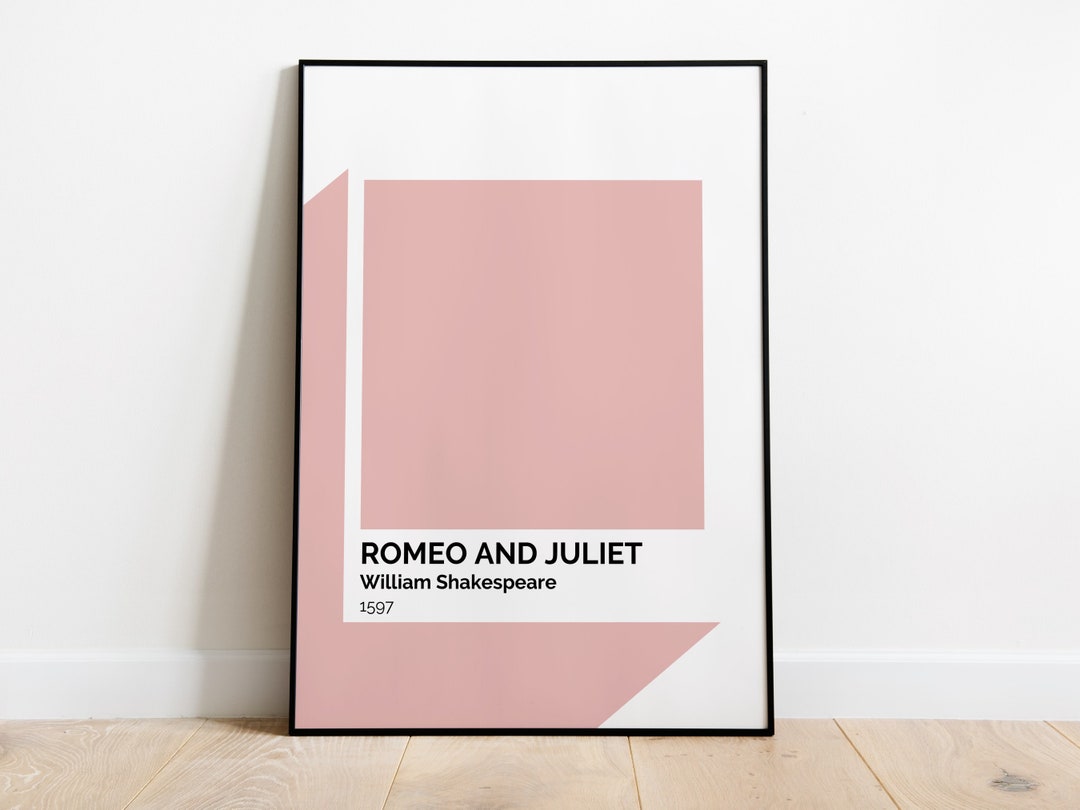 Romeo and Juliet Paint Chip Print | PRINTABLE Shakespeare Color Palette ...