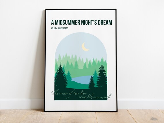 Midsummer Night S Dream Poster Customizable A Midsummer Night's Dream