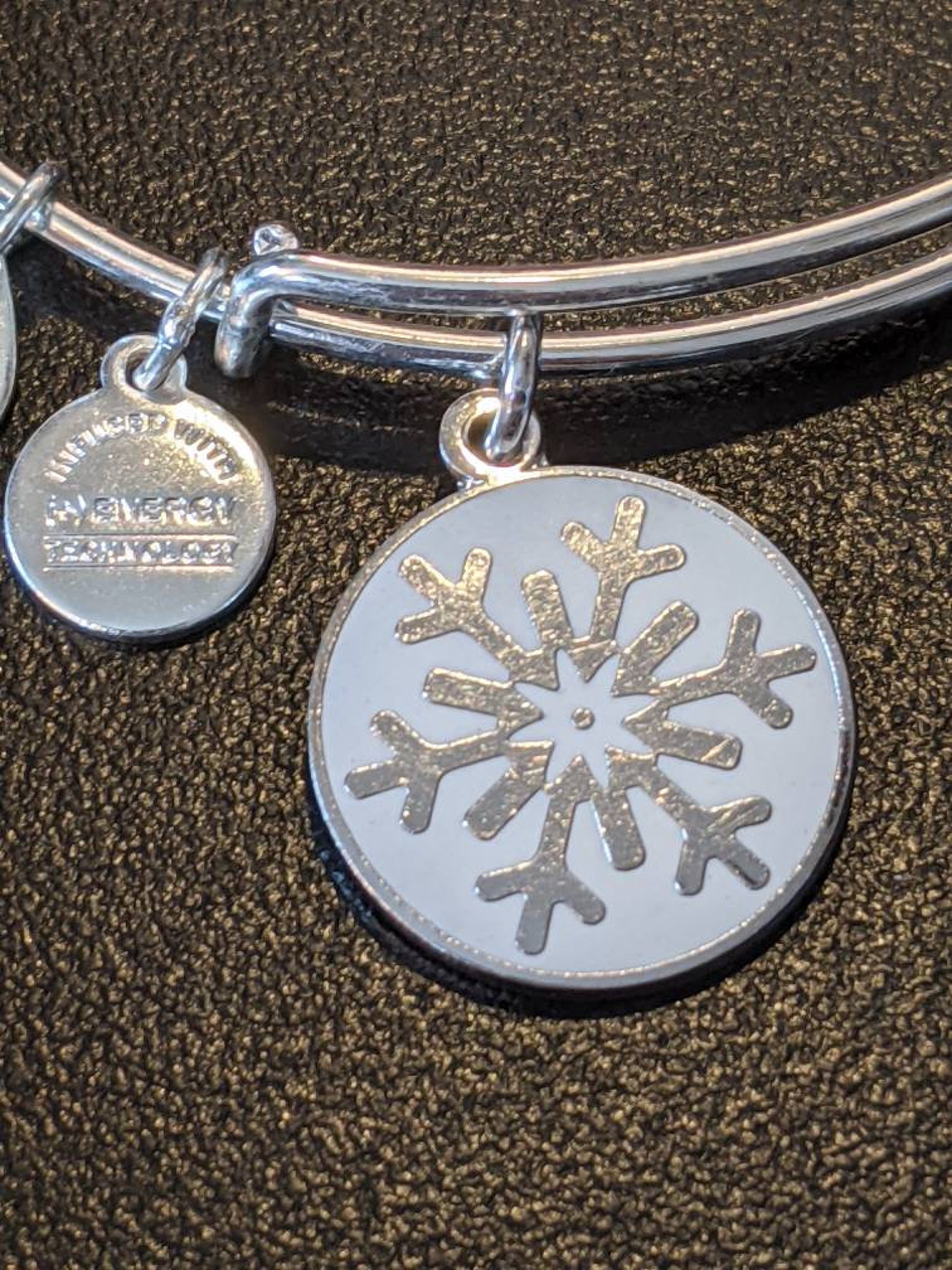 Alex and Ani Snowflake Charm Bangle Bracelet | Etsy Alex and Ani Snowflake Charm Bangle Bracelet | Etsy
