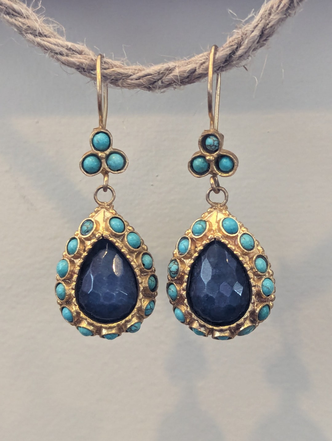 Turkish Gold Plated Boho Earrings - Etsy