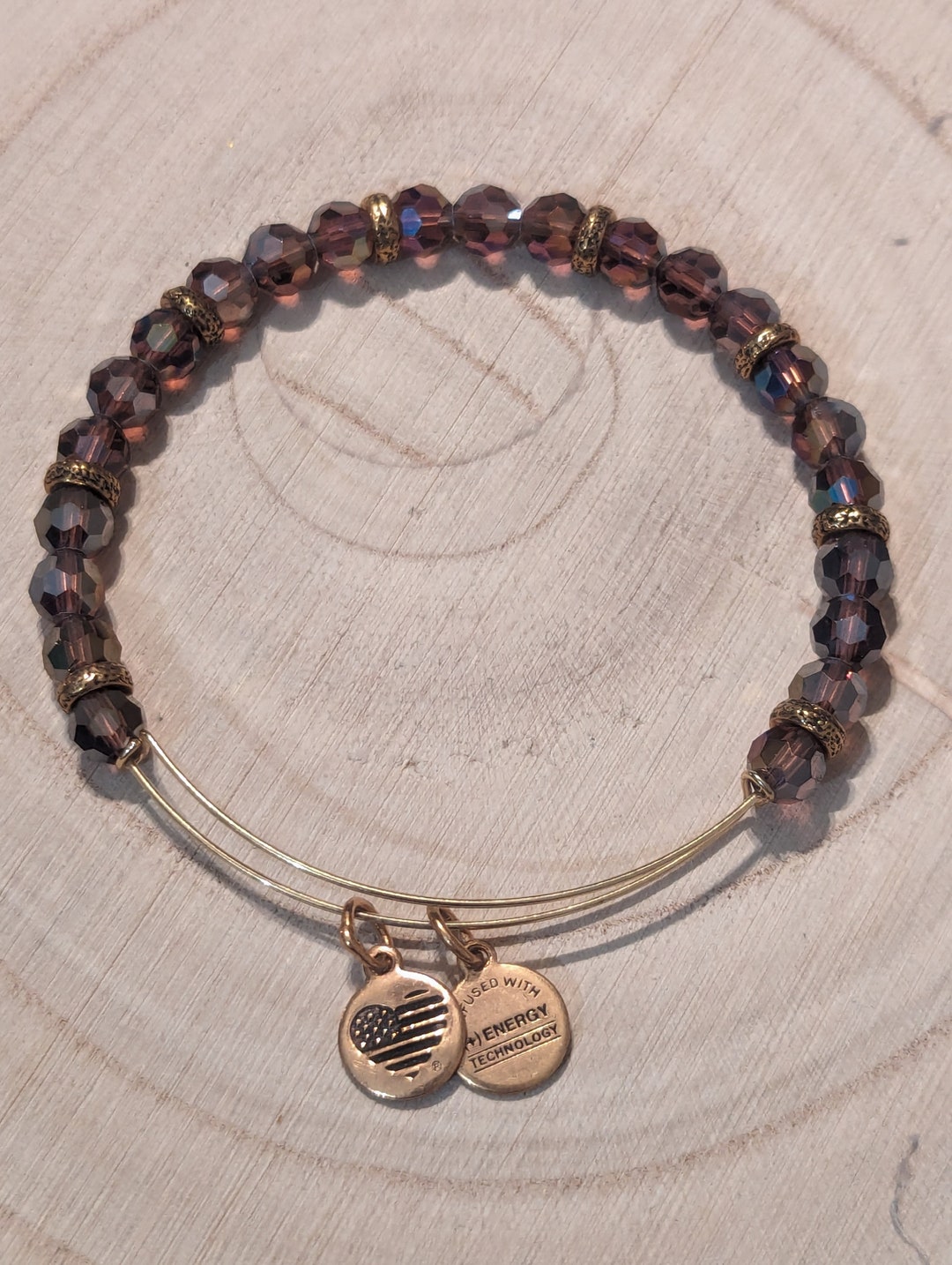 Alex and Ani Shining Blush Gleam Beaded Bangle Bracelet - Shiny Gold ...