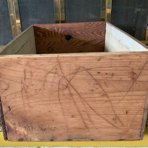 Rustic CREST Storage Crate - Etsy